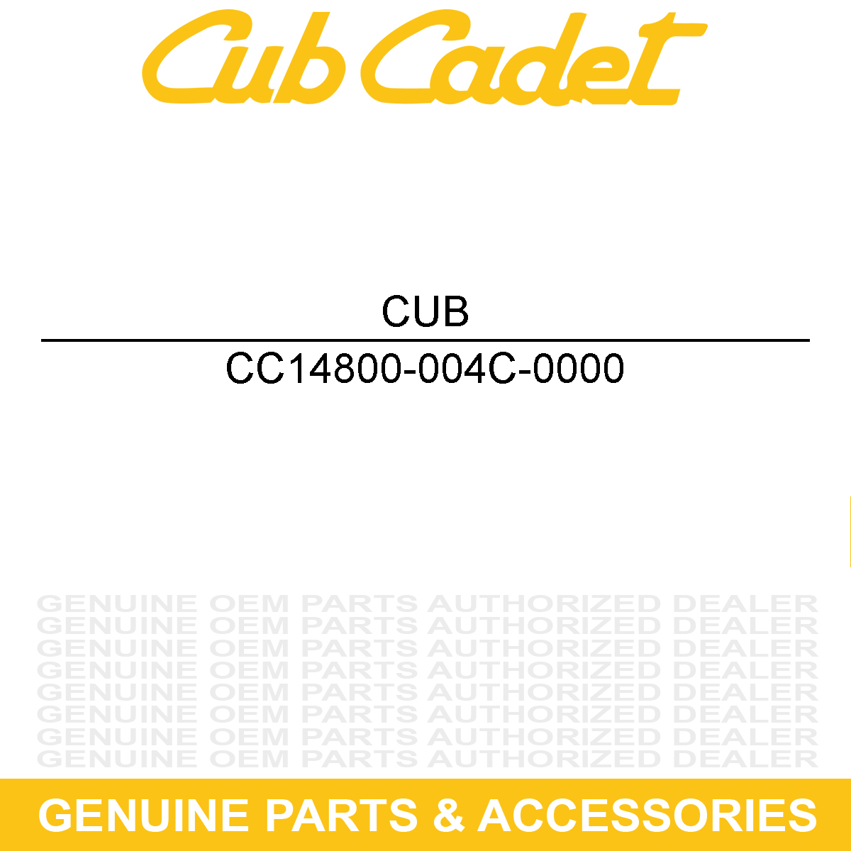 CUB CADET 14800-004C-0000 Inlet Pipe Challenger CX500 500 4x4 ...