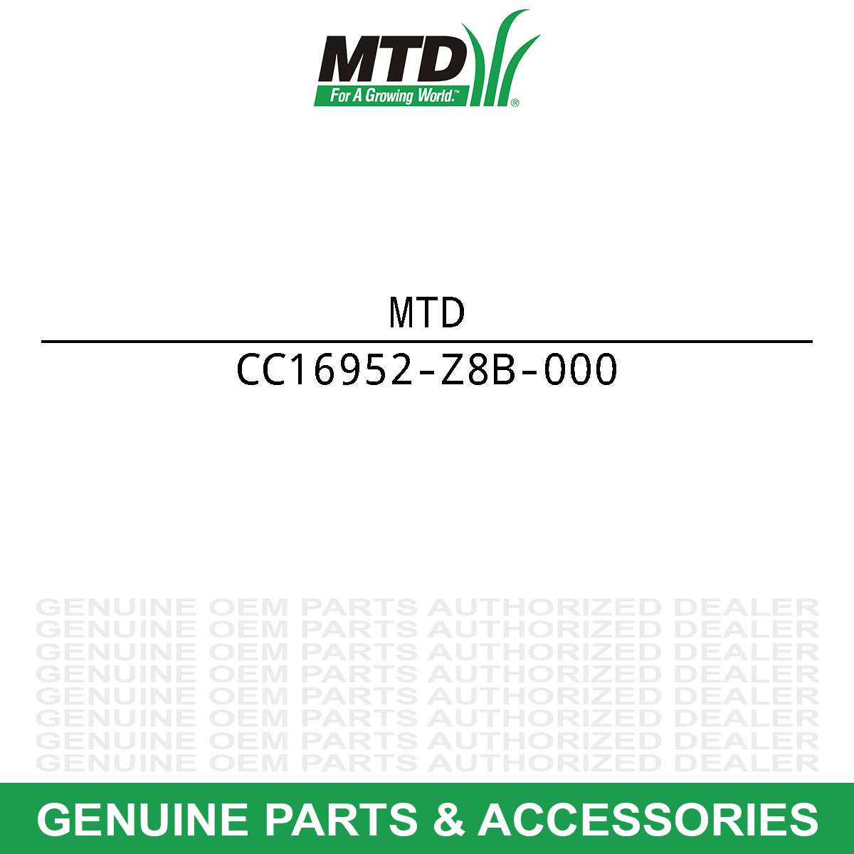 MTD 16952-Z8B-000 Fuel Filter Troy-Bilt Craftsman H 27T VC6R VC2R VB2R ...