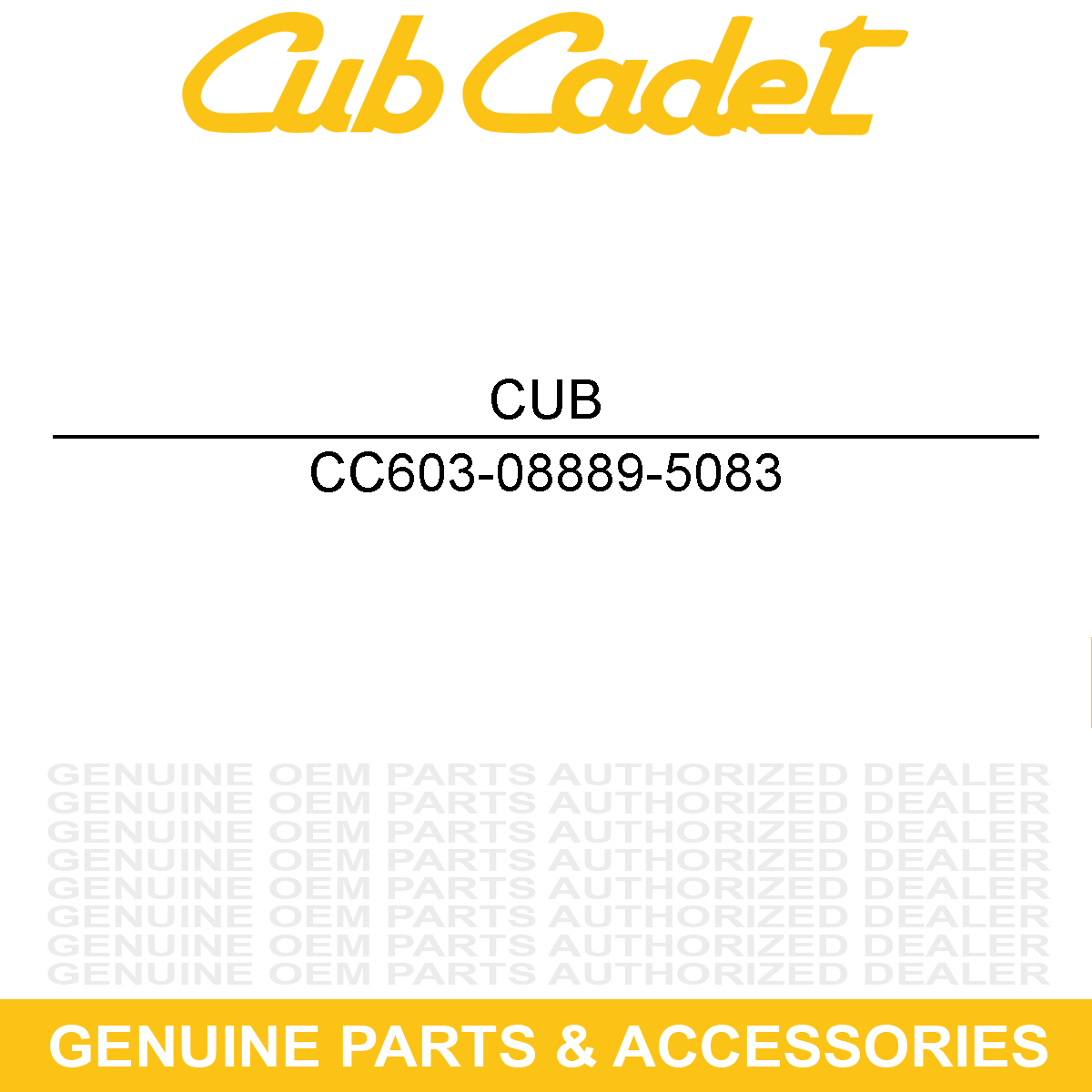 CUB CADET 603-08889-5083 Frame Assembly | eBay