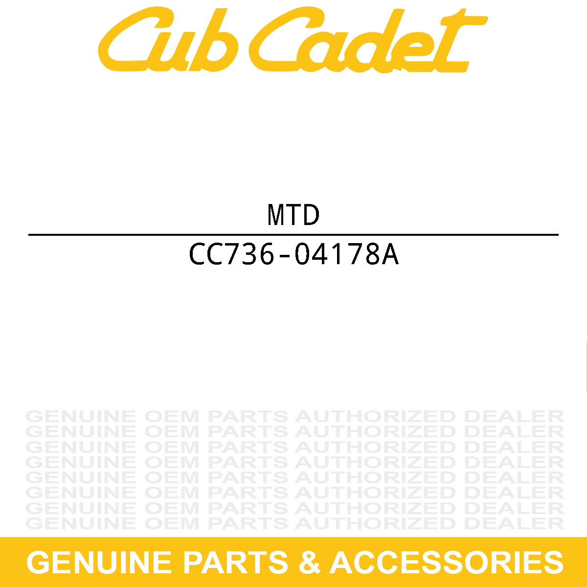 MTD 736-04178A Slotted Washer Troy-Bilt Mulching inch W56MC V569Q 8T ...