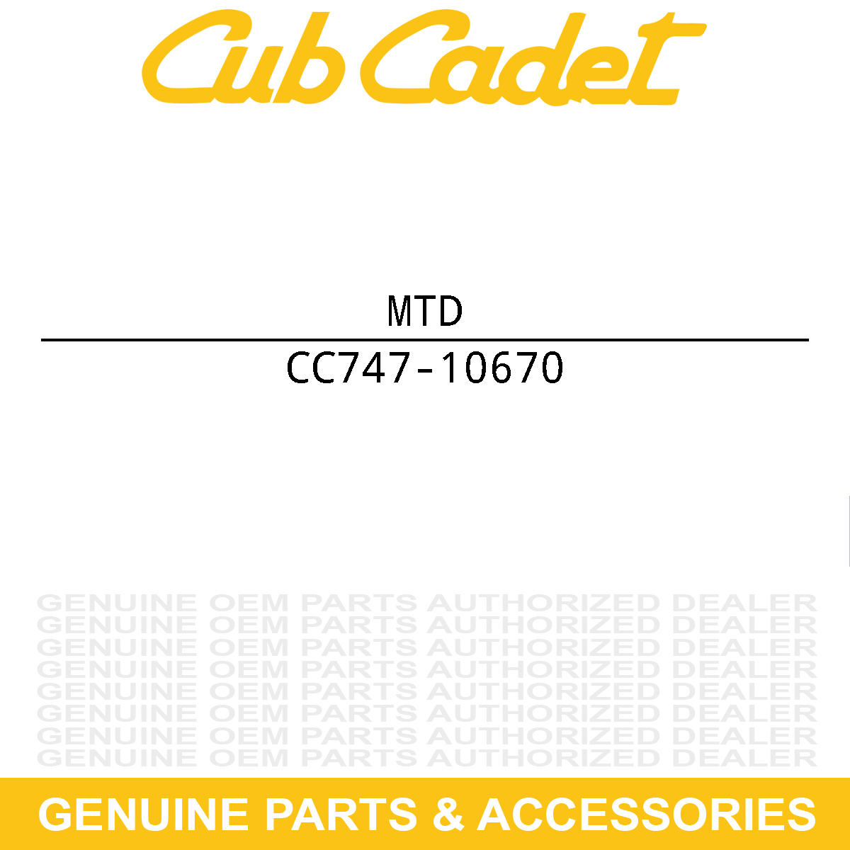 MTD 747-10670 Operator Bail for Snapper SP105 | eBay
