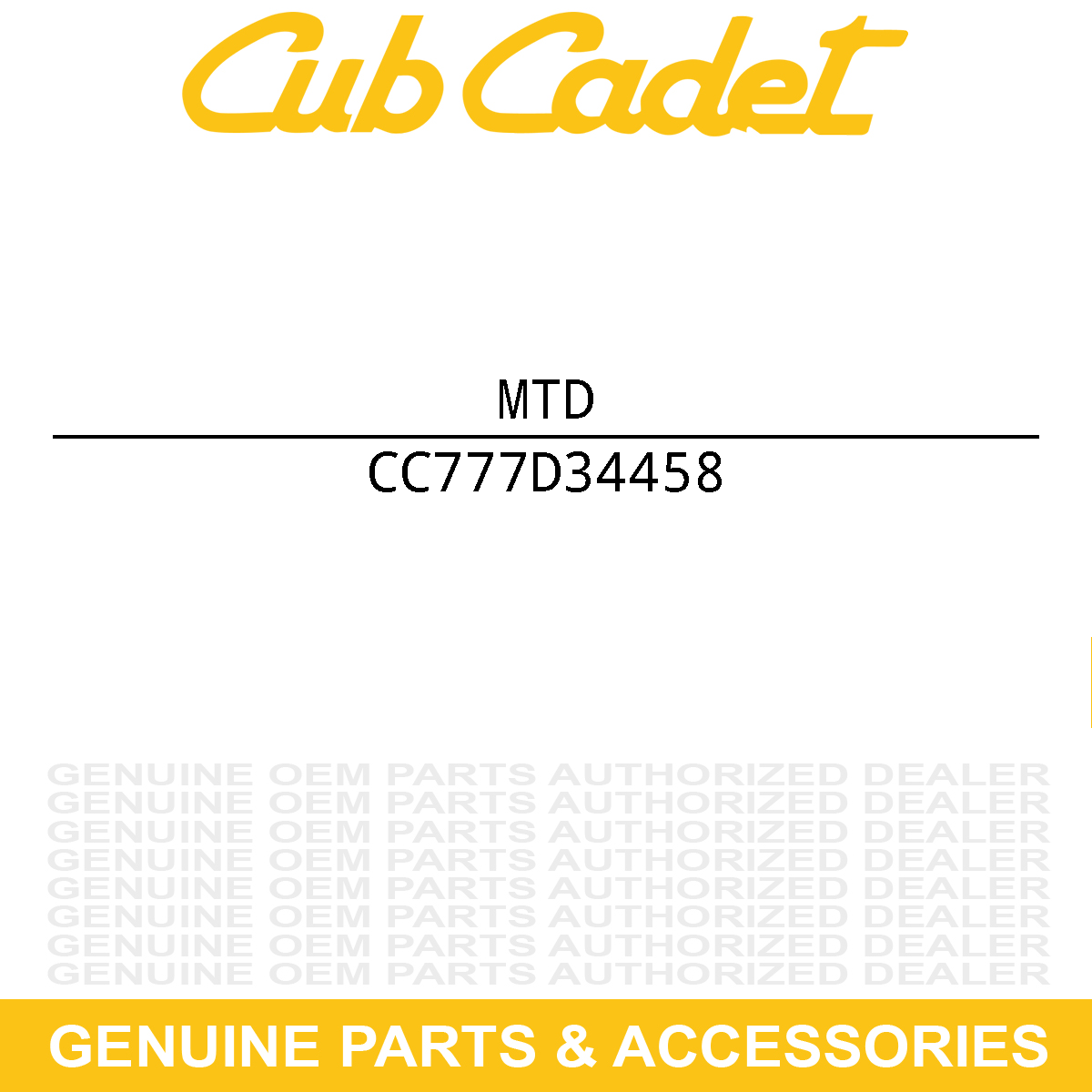 MTD 777D34458 Label-T85 Hoodside Sbd Lt5 for Craftsman T85 | eBay