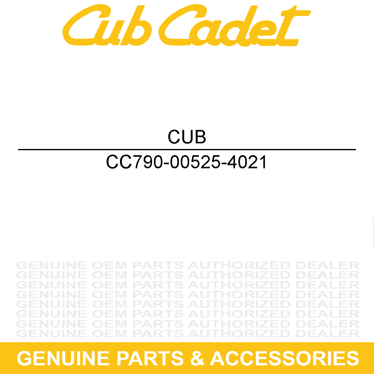 CUB CADET 790-00525-4021 Shave Plate 25.50 Yellow 2 HD 3X 26 ...
