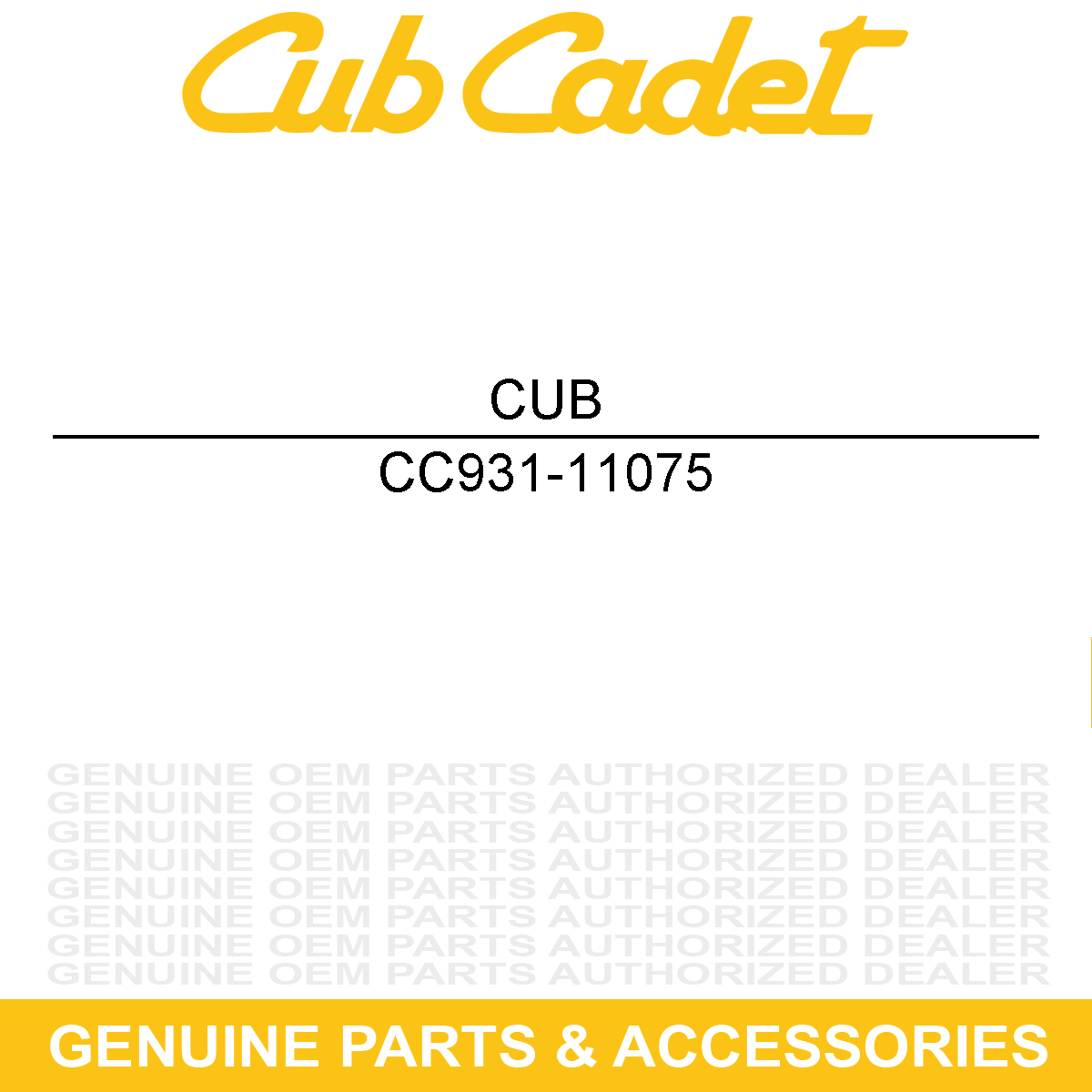CUB CADET 931-11075 Running Board W/Rmc Rider Mini Hydro H CC30H CC30 ...