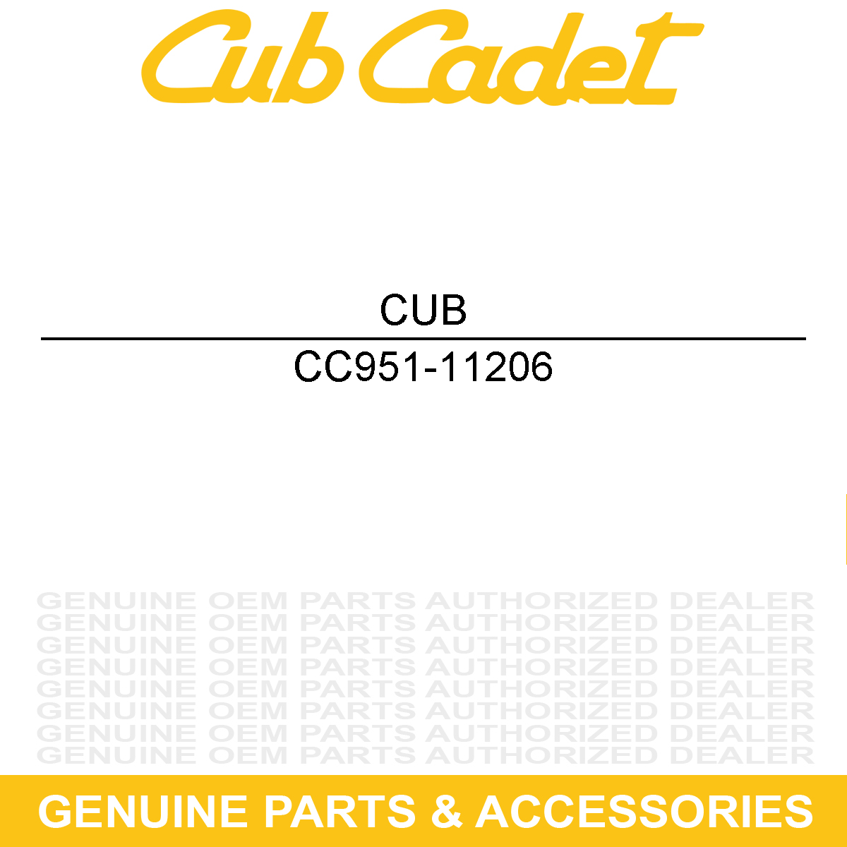 CUB CADET 951-11206 Dipstick Tube SWE SU Engine 945 933 930 528 526 490 ...