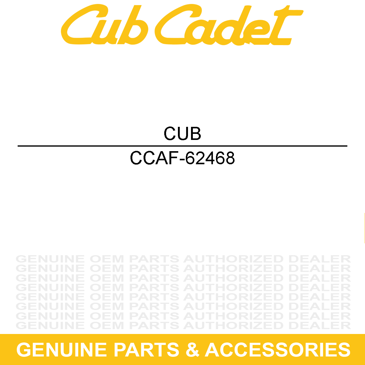 CUB CADET AF-62468 Deck Chute Adapter Kit Vac System Mow ft. Cu.Ft. cu ...