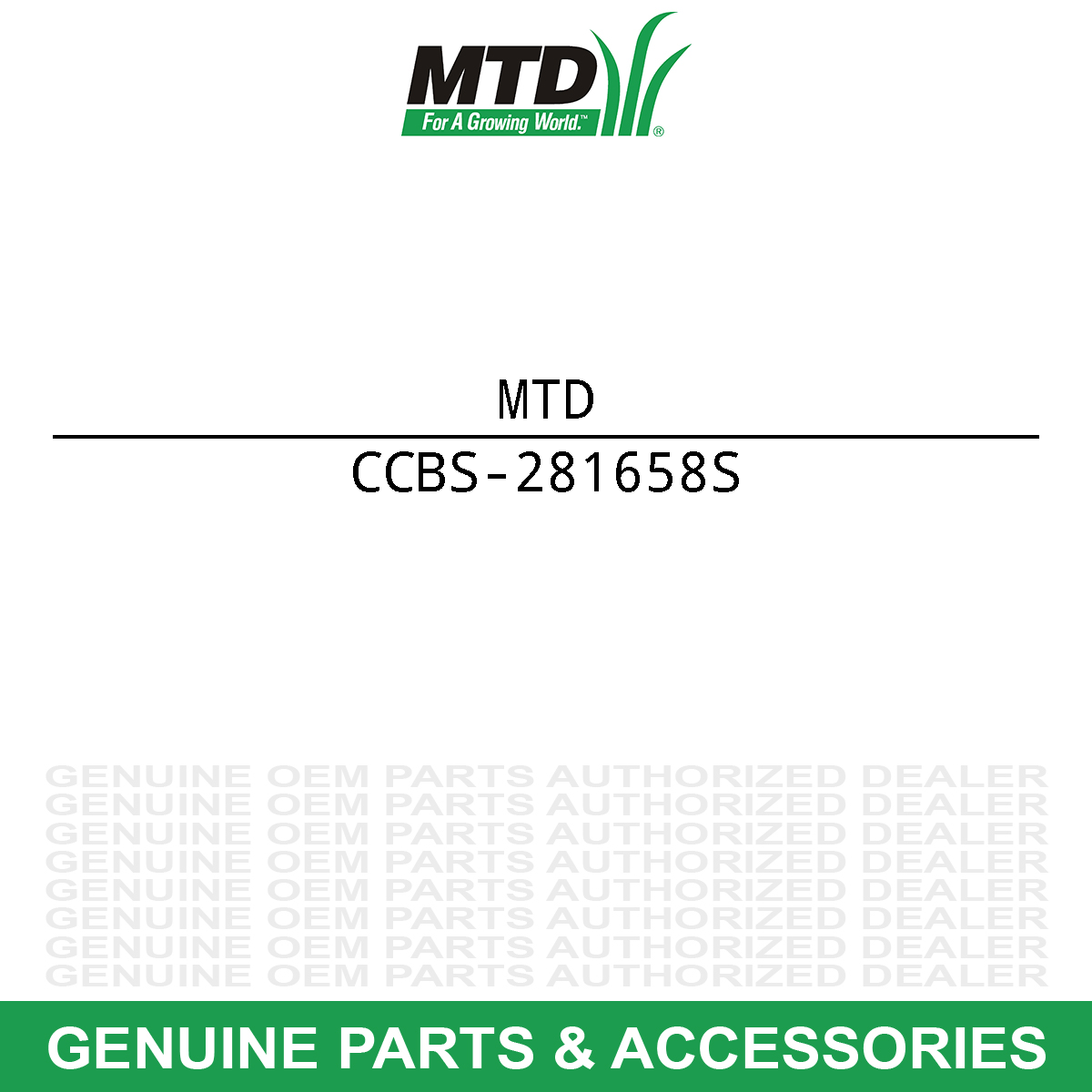 MTD BS-281658S Oil Fill Cap White Outdoor Self Rotary Push Propelled ...