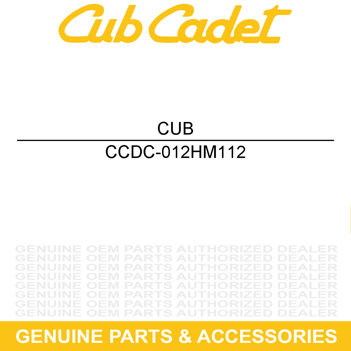 CUB CADET DC-012HM112 Set Screw 5/16 18 X .500 Challenger 4x2 400LX 400 ...