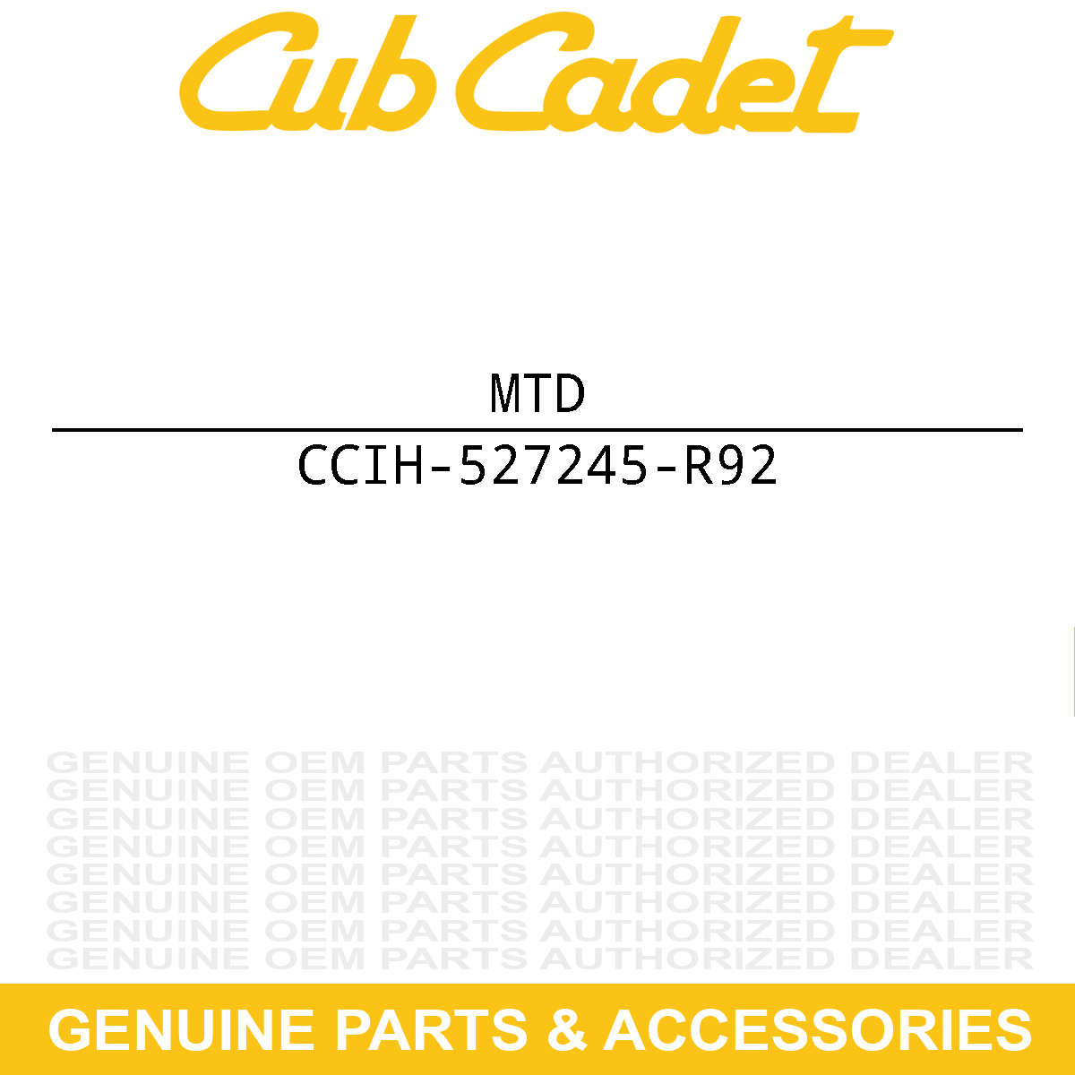MTD IH-527245-R92 Disc Pack Repair Kit Lo Cub Boy 154 185 195997168960 ...