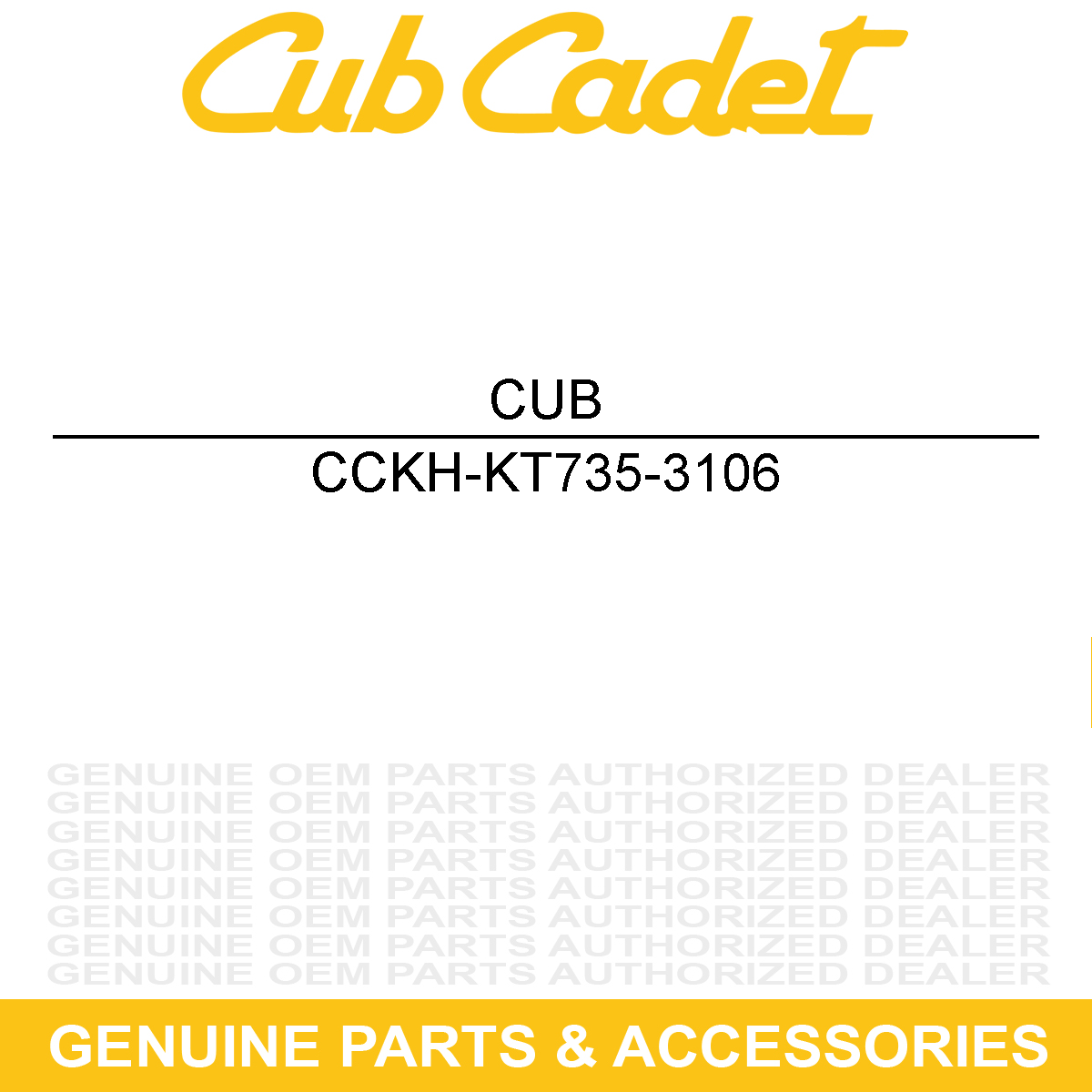 CUB CADET KH-KT735-3106 Complete Engine KT735 24HP Twin 725 HD LT 49 | eBay