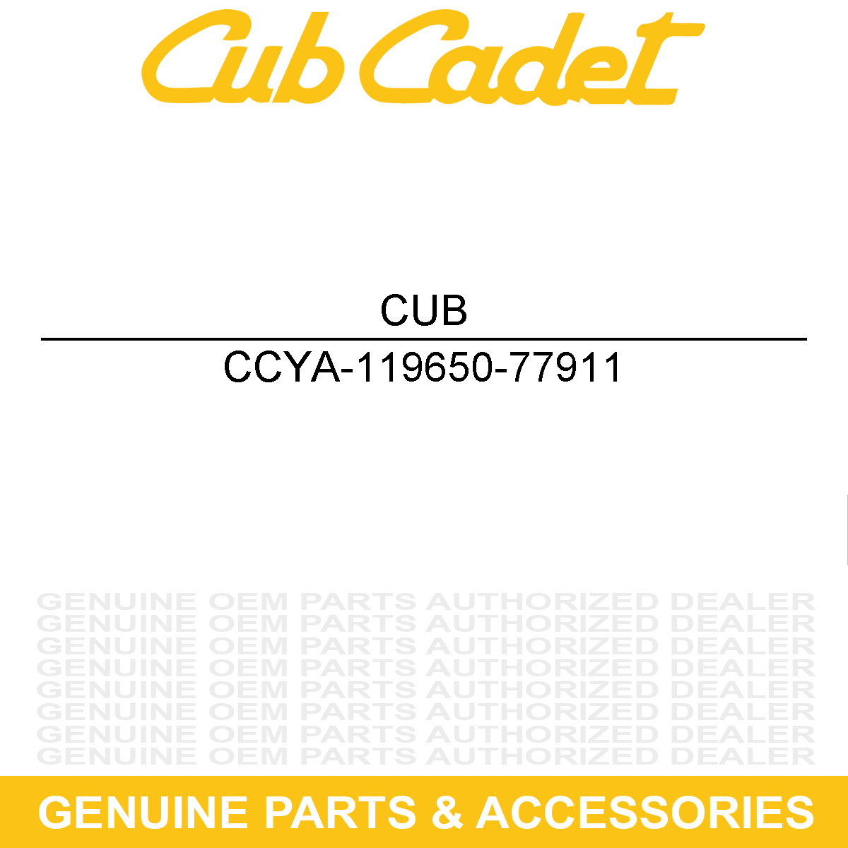 CUB CADET YA-119650-77911 Relay Glow Plug Tank S Volunteer S7232 S6032 ...
