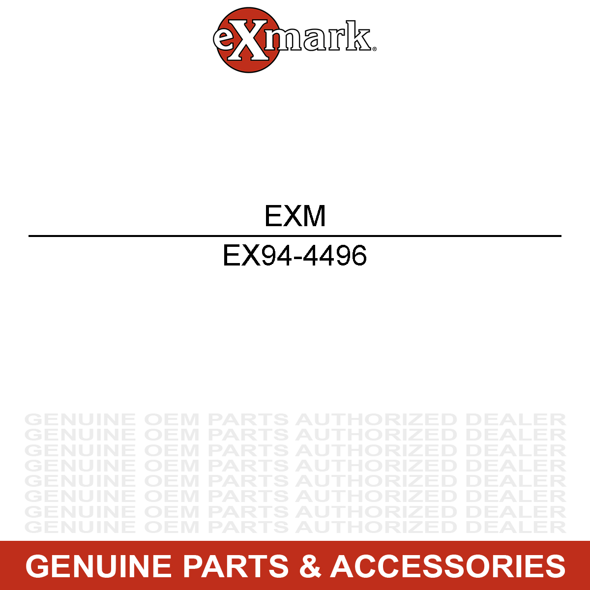 Exmark 94-4496 Philip Pan Head Screw Quest Commercial ECS180CKA30000 E ...